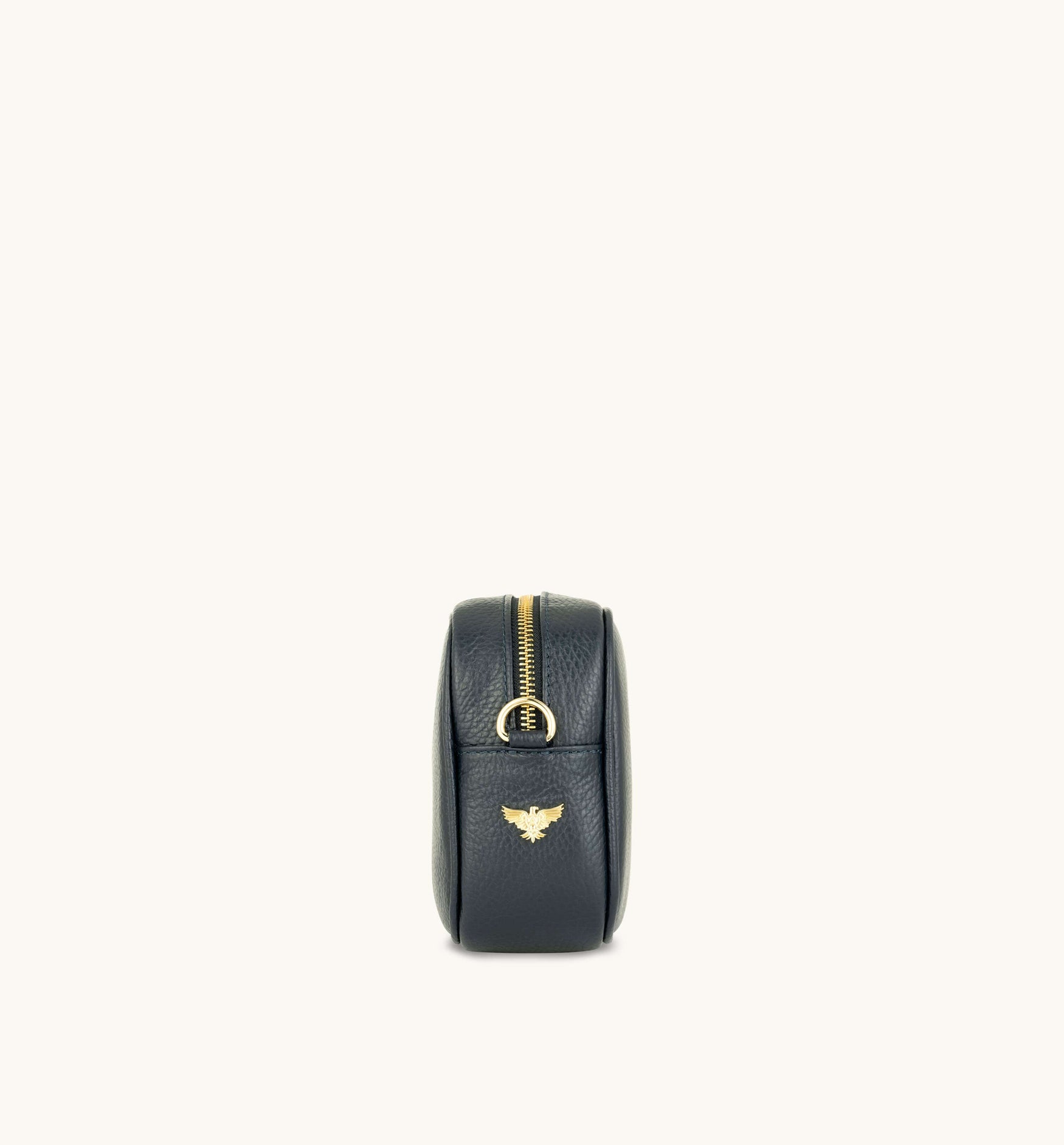 The Tassel Leather Crossbody Bag With Gold Chain Strap